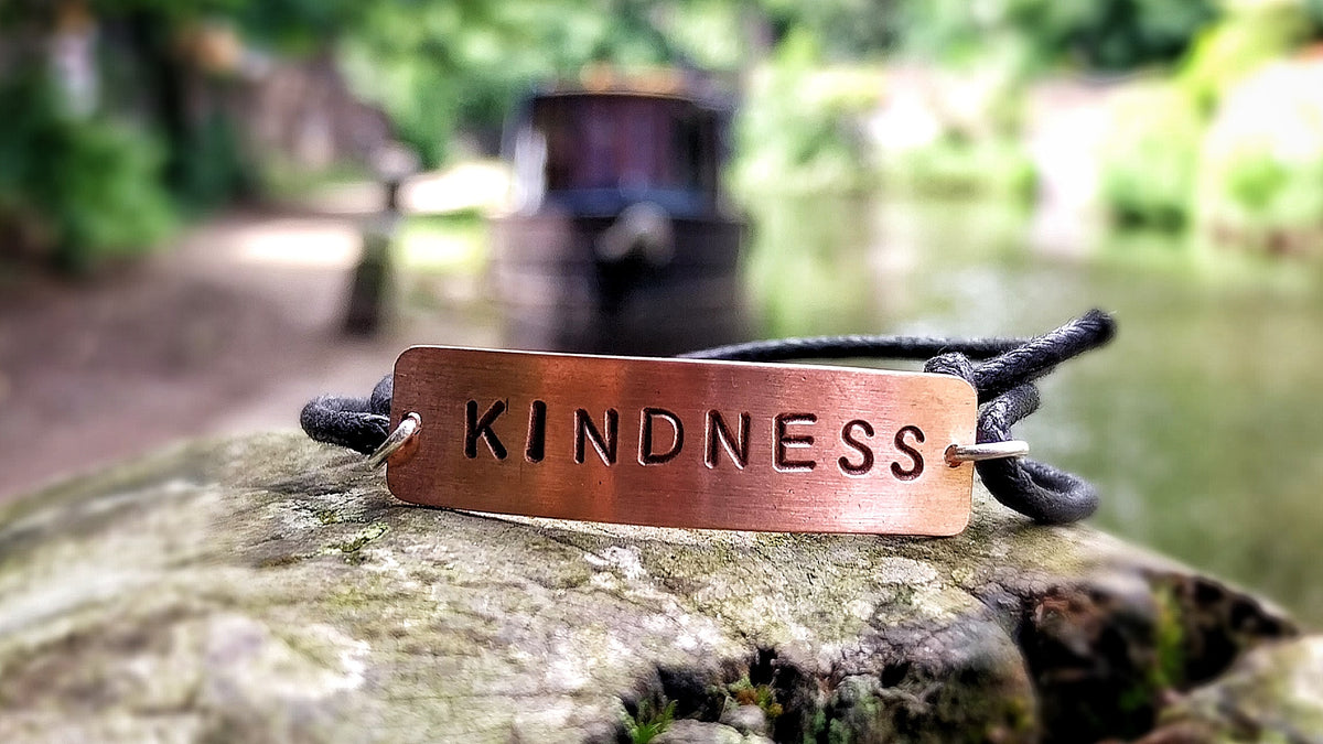 KINDNESS Copper and Cord Bracelet | by Bike & Boat